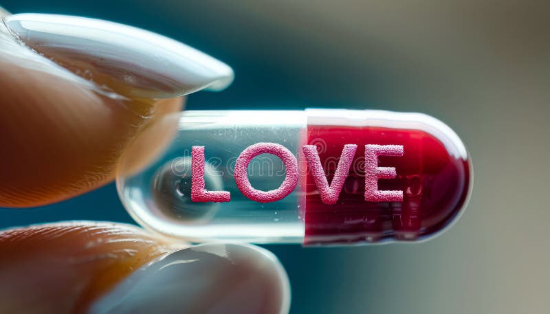 Pill with the Word Love Written on it Stock Photo - Image of shape ...