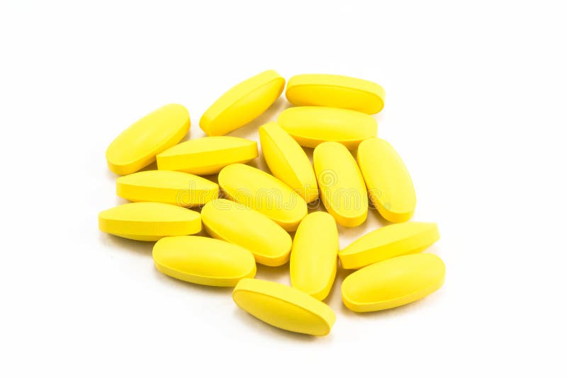 Pill yellow stock photo. Image of blue, drug, medication - 42253306