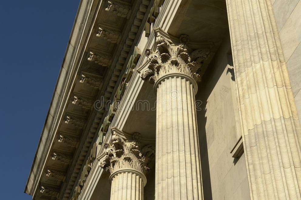 Pillar stock image. Image of exterior, library, pillar - 1743923