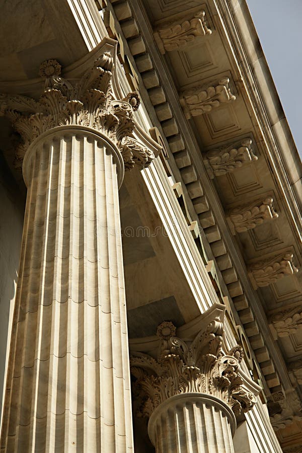 Pillar 2 stock image. Image of greek, imposing, golden - 607291