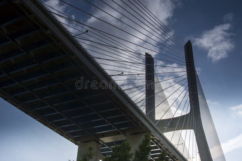 Pillar Bridge stock image. Image of europe, gama, urban - 25410011