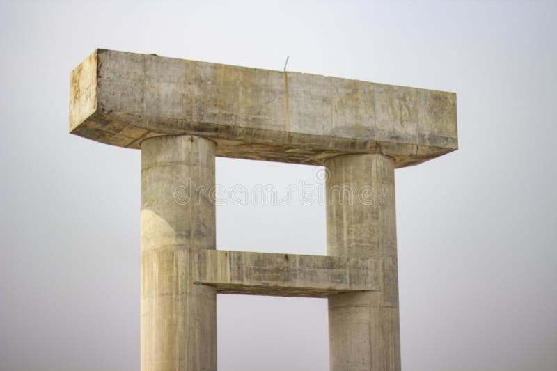 It is a Pillar of a Bridge. Pillars are Made for the Construction of ...
