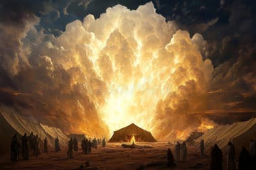 The Pillar of Cloud Over the Tabernacle of the Congregation in Desert ...