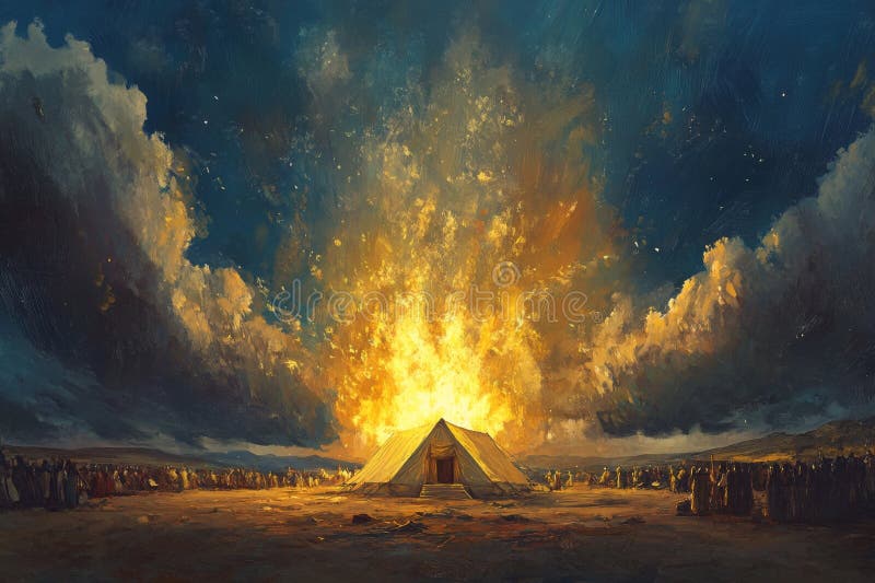 The Pillar of Cloud Over the Tabernacle of the Congregation in Desert ...