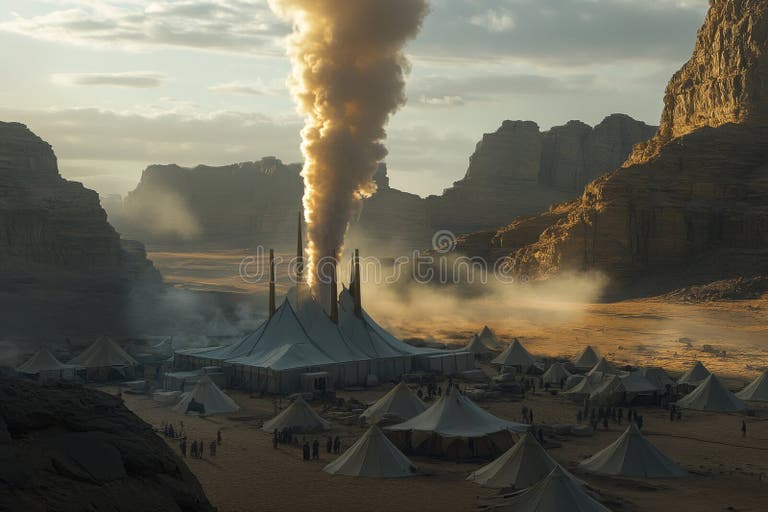 The Pillar of Cloud Over the Tabernacle of the Congregation in Desert ...