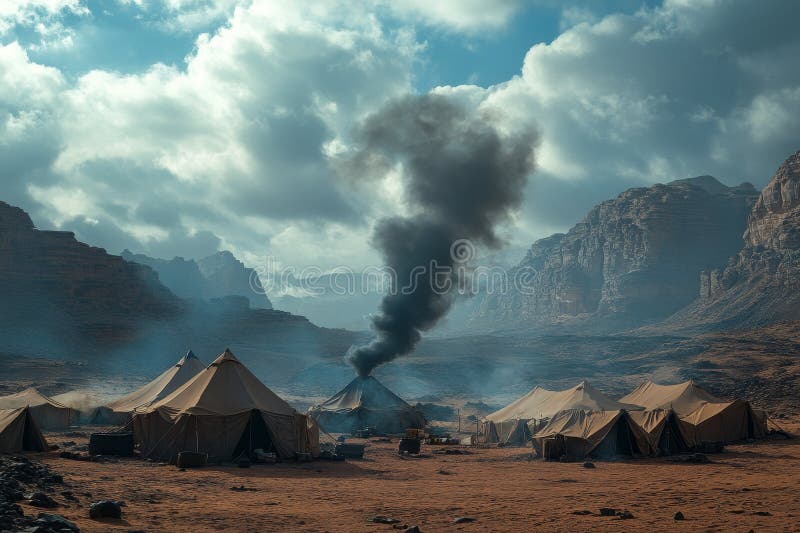 The Pillar of Cloud Over the Tabernacle of the Congregation in Desert ...