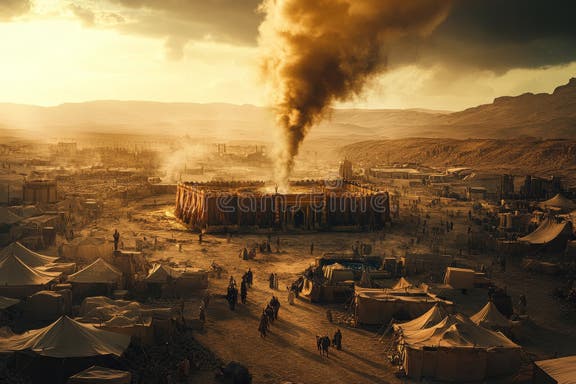 The Pillar of Cloud Over the Tabernacle of the Congregation in Desert ...