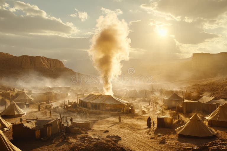 The Pillar of Cloud Over the Tabernacle of the Congregation in Desert ...