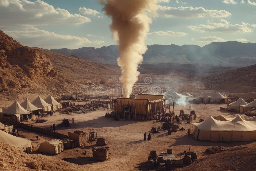 The Pillar of Cloud Over the Tabernacle of the Congregation in Desert ...