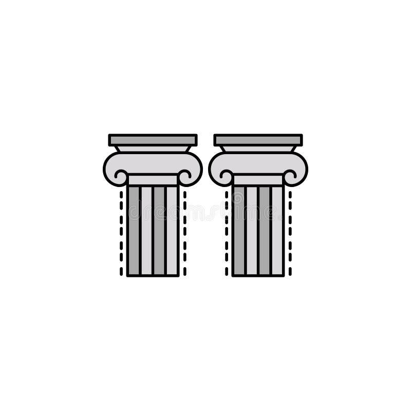 Pillar, Column, Architecture Icon. Element of History Color Icon for ...
