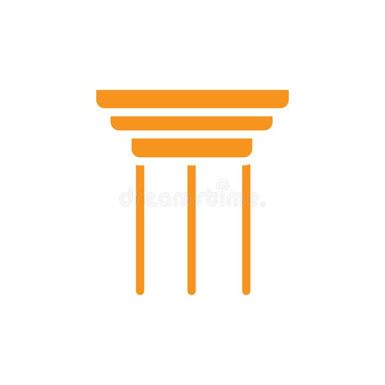 Pillar Column Icon Outline Vector for Web Ui Stock Vector ...