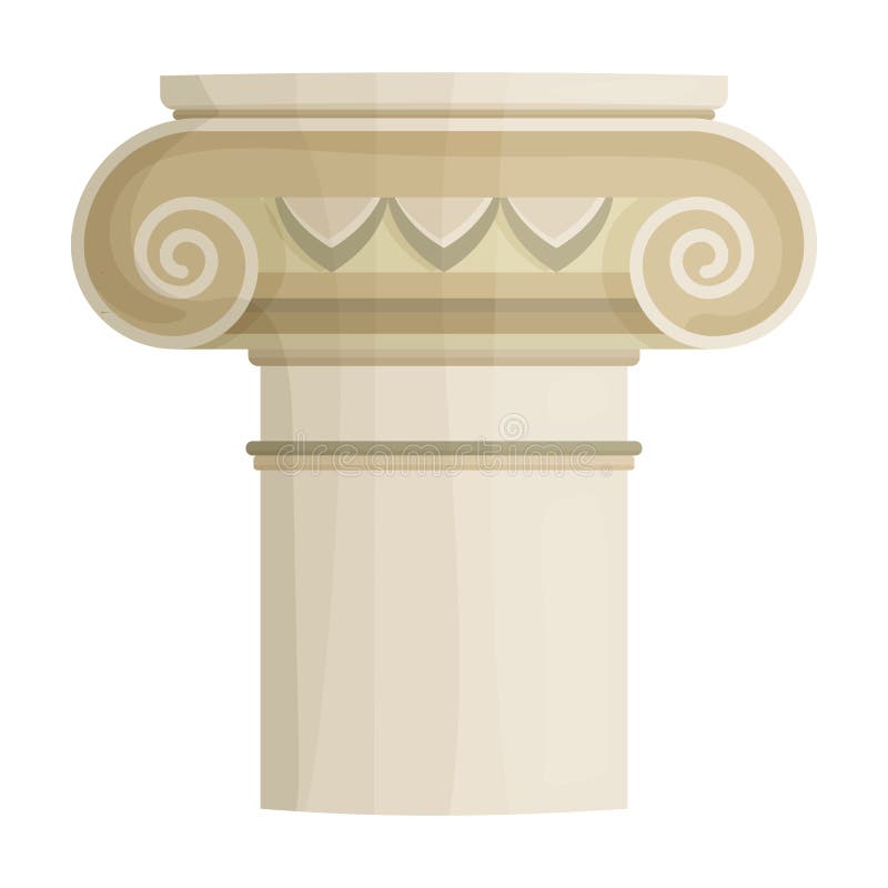 Pillar Column Vector Icon.Cartoon Vector Icon Isolated on White ...
