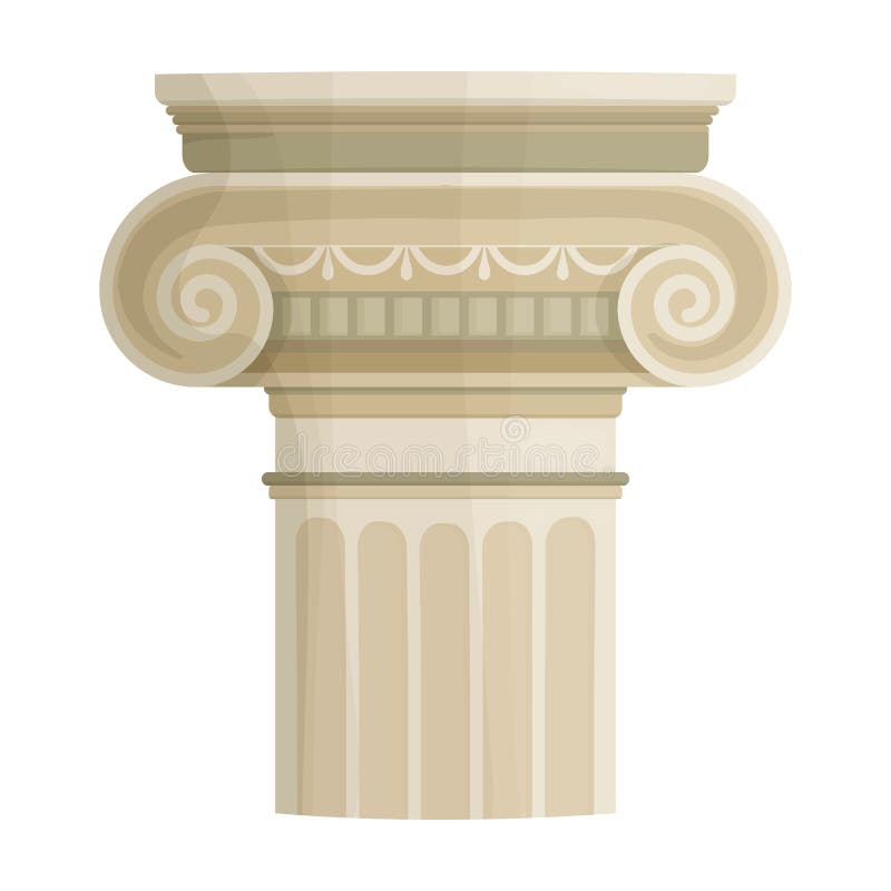 Pillar Column Vector Icon.Cartoon Vector Icon Isolated on White ...