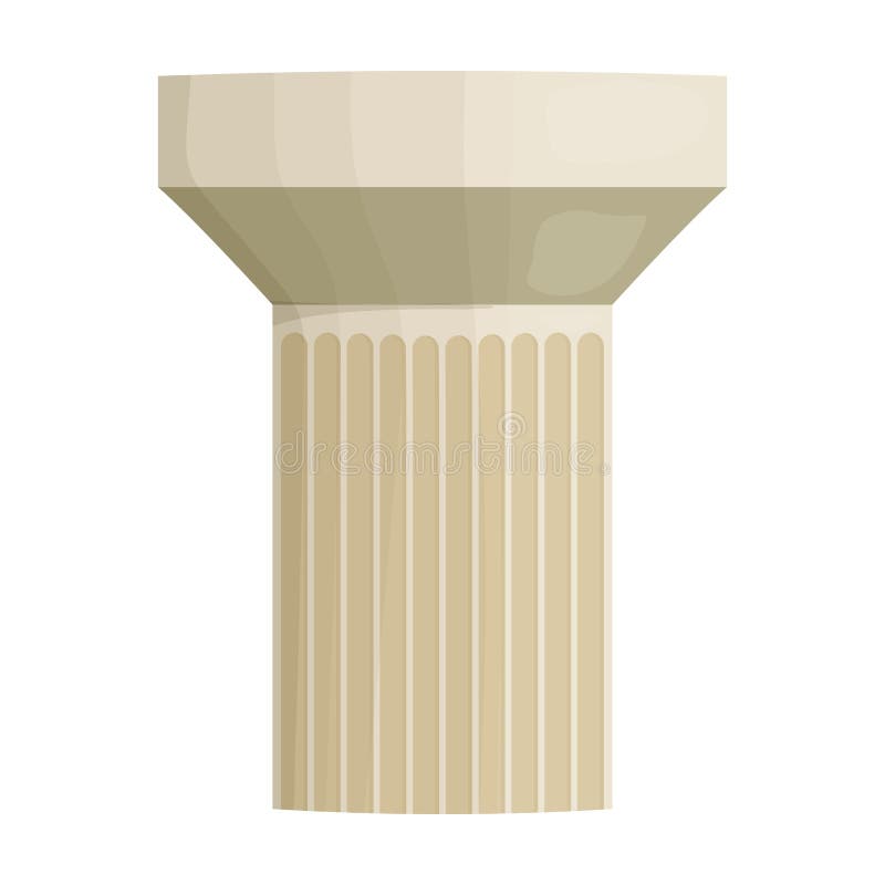 Pillar Column Vector Icon.Cartoon Vector Icon Isolated on White ...