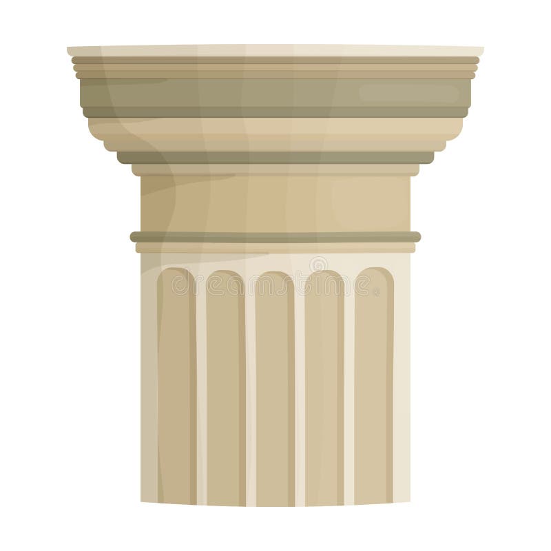 Pillar Column Vector Icon.Cartoon Vector Icon Isolated on White ...