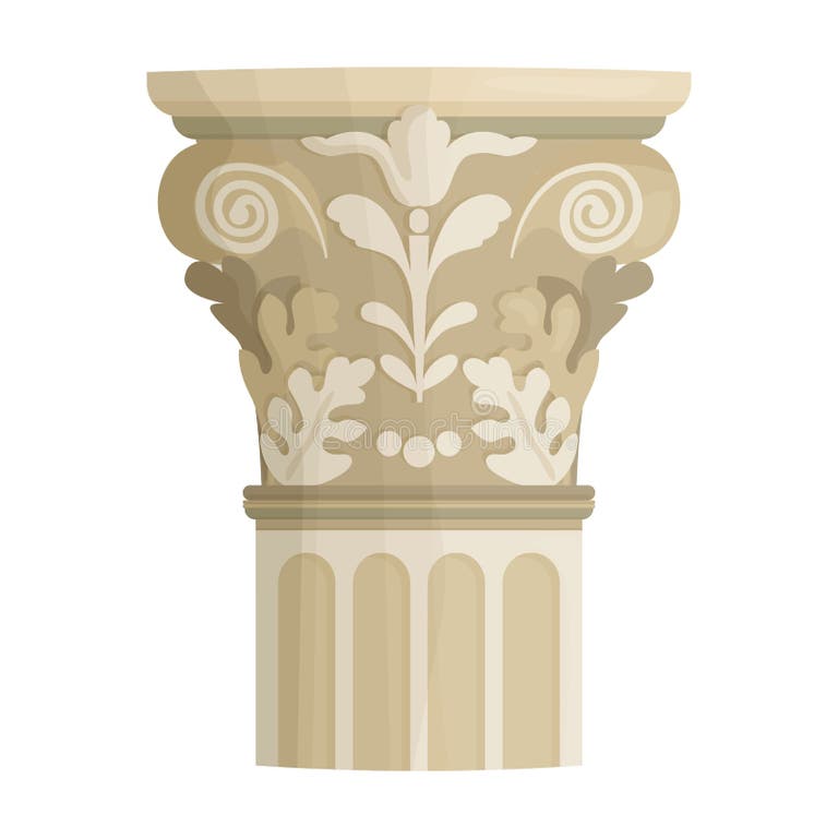 Pillar Column Vector Icon.Cartoon Vector Icon Isolated on White ...