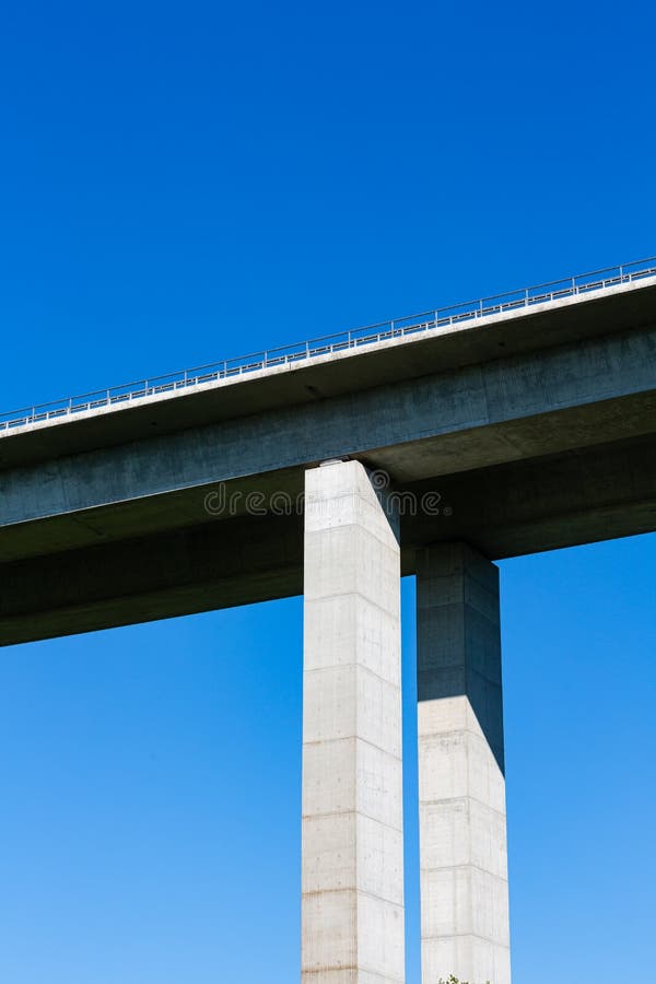 Pillar of a Concrete Viaduct Stock Photo - Image of pillar, blue: 183551158
