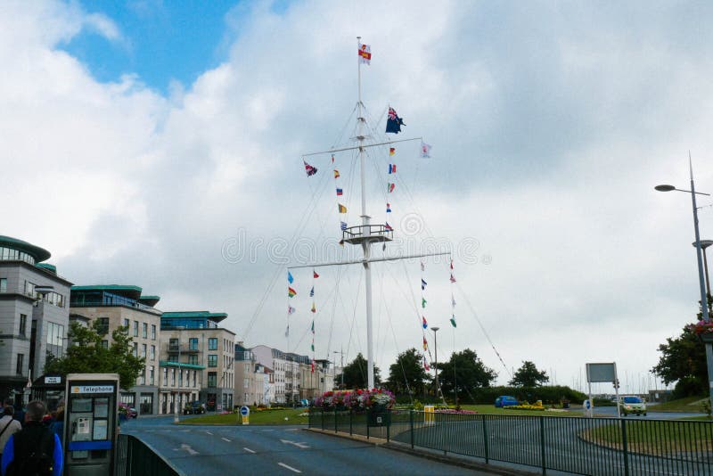 Pillar with Country Flags, Orkney Islands Scotland Editorial Photo ...