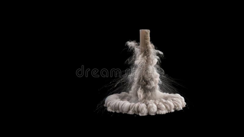 Pillar of Dust Shooting Up from the Center and Creating a Smoke ...