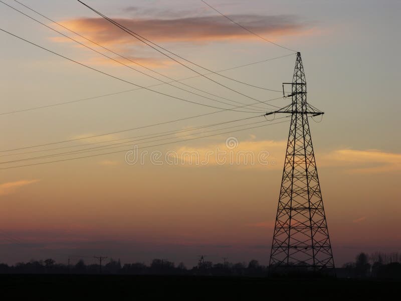 Pillar of high tension stock photo. Image of pillar, cloud - 1621098