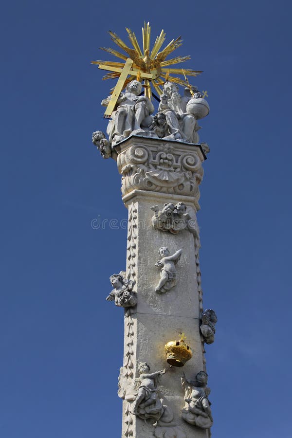 Pillar of the Holy Trinity stock photo. Image of historical - 19404898