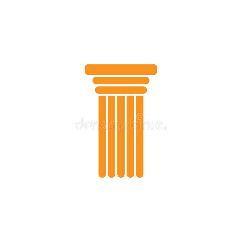 Pillar Icon Design Template Isolated Illustration Stock Illustration ...