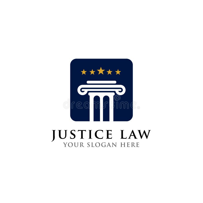 Pillar Logo Design Template. Justice Law and Attorney Logo Design ...
