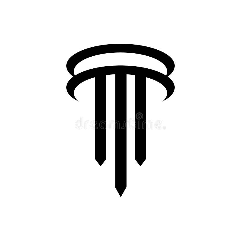 Pillar Logo Template Column Vector Illustration Stock Vector ...