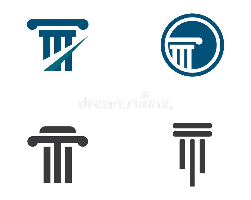 Pillar Logo vector stock vector. Illustration of firm - 135280874