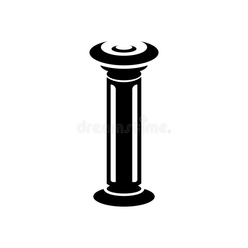 Pillar Logo Vector Template Stock Vector - Illustration of court, legal ...