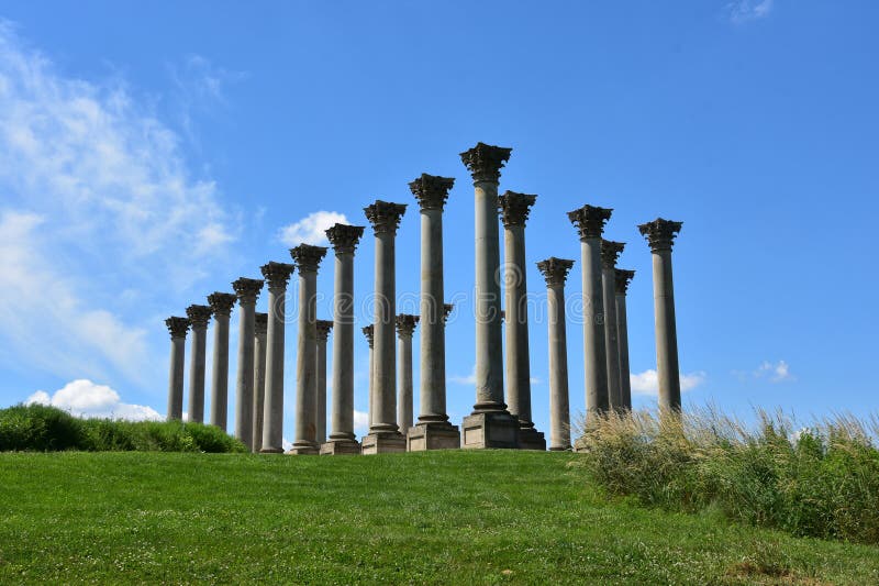 Pillar Monument on a Beautiful Spring Day Editorial Photo - Image of ...