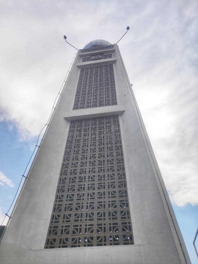 The Pillar of the Mosque& X27;s Beacon Transmitter Stock Photo - Image ...