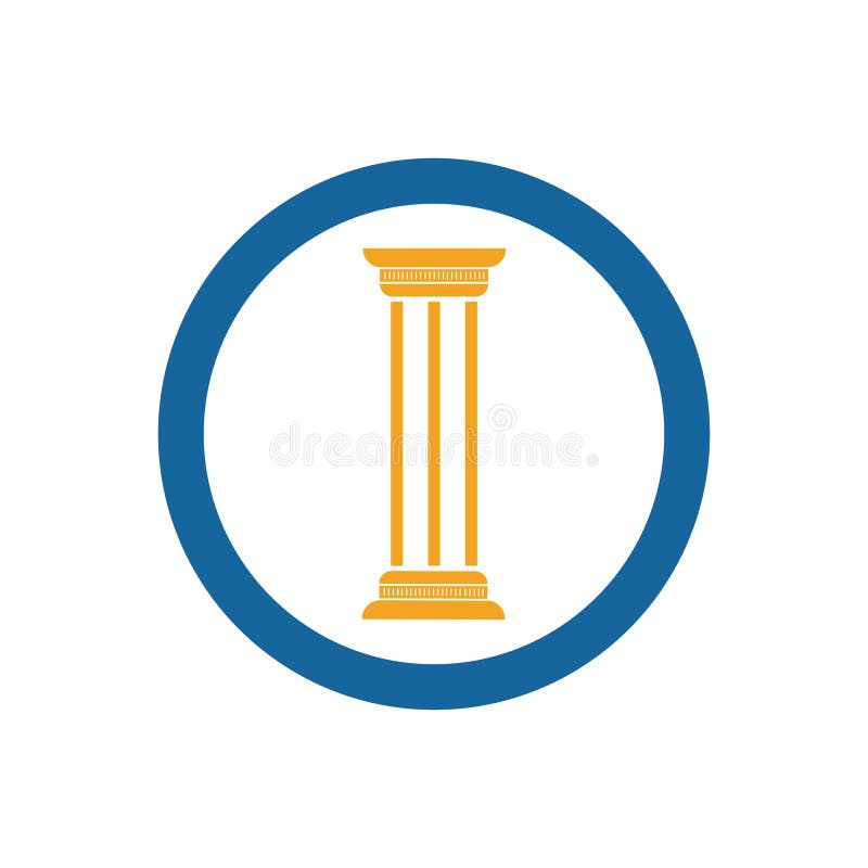 Column Pillars Courthouse Stock Illustrations – 620 Column Pillars ...