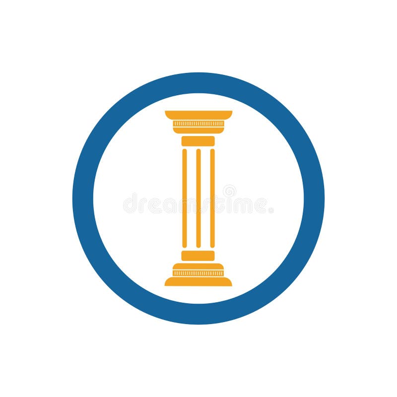 Pillar stock vector. Illustration of stone, courthouse - 151058097