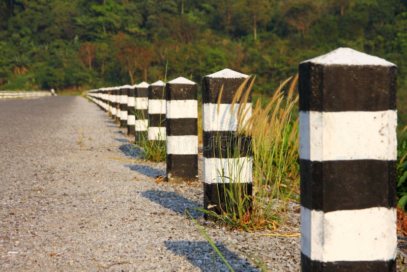 Pillar on roadside. stock image. Image of landscape, field - 30517271