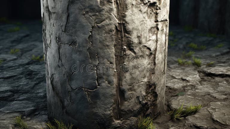 Pillar Rough Concrete Texture Stock Illustration - Illustration of ...