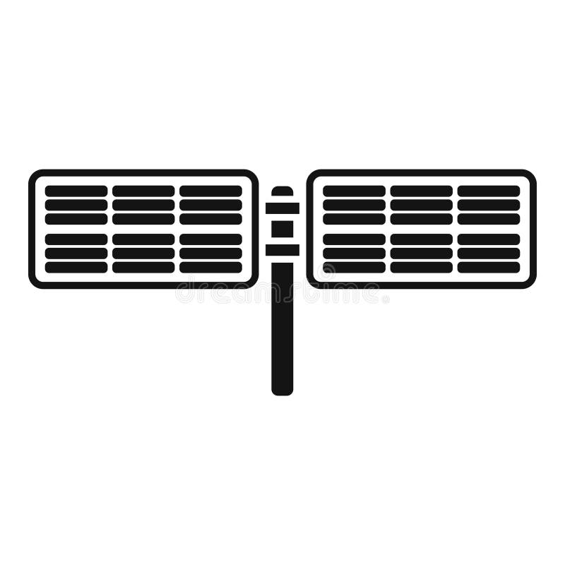 Pillar Solar Panel Icon Simple Vector. Thermal Cell Stock Vector ...