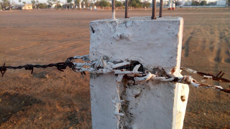 Pillar with tangled wire stock image. Image of tangled - 139075103