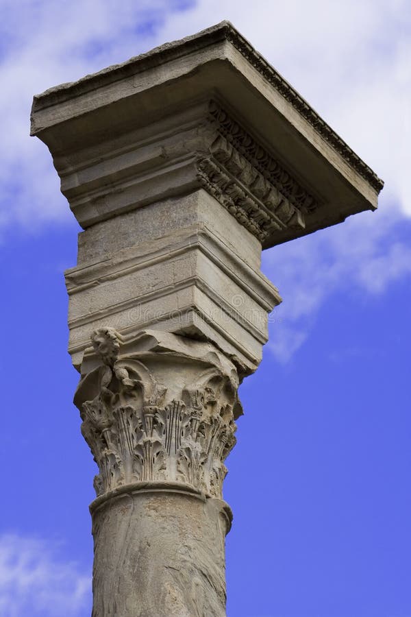 Pillar Top Over the Sky stock photo. Image of straight - 635464