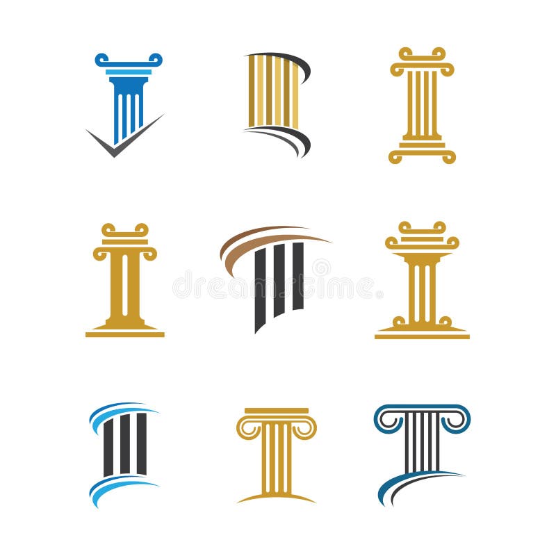 Pillar Vector Icon Symbol Illustration Design Stock Vector ...