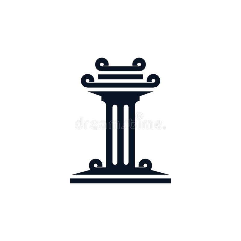 Pillar Vector Icon Symbol Illustration Stock Vector - Illustration of ...