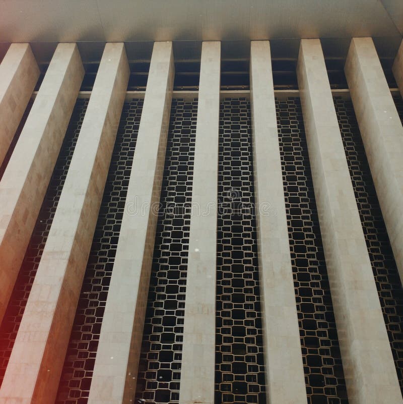 Pillar Wall of Istiqlal Mosque Stock Image - Image of istiqlal, pillar ...