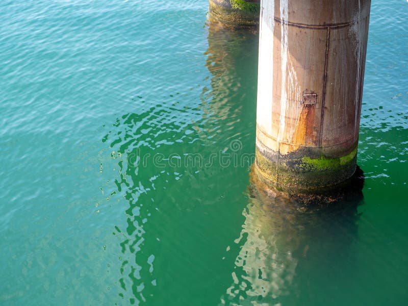 Pillars of the Bridge in Burgas, Bulgaria Stock Photo - Image of bridge ...