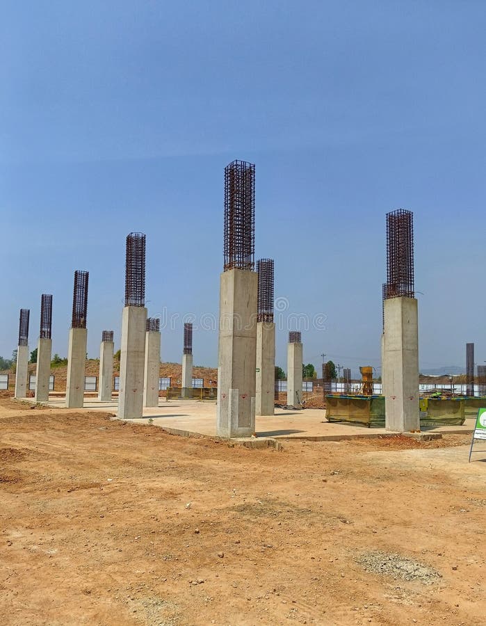 Pillars Column Foundation for the Construction of Office Buildings ...