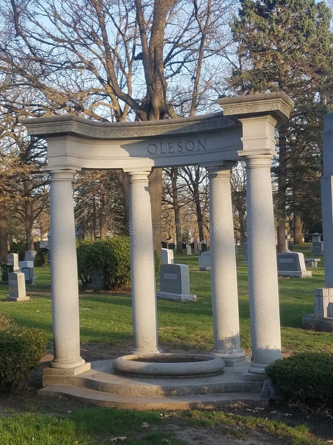 Pillars over graves stock image. Image of cemetery, pillars - 115915179