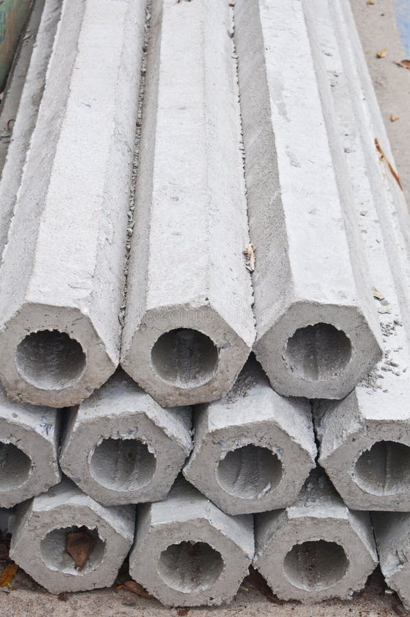 Pillars pole stock image. Image of home, faced, gray - 26539685