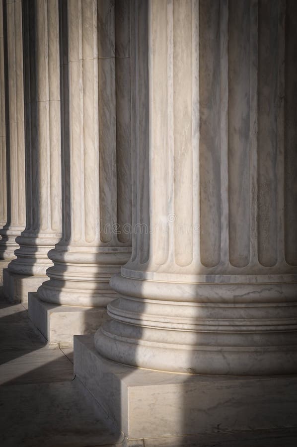 Pillars Of The Supreme Court Stock Image - Image of judge ...