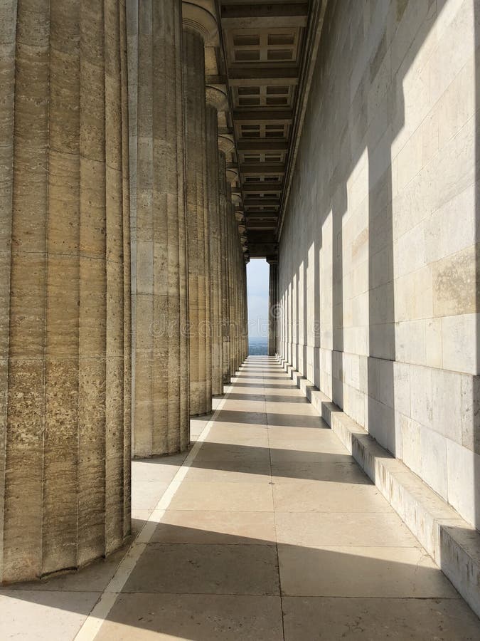 Pillars at the Walhalla stock photo. Image of germany - 186305248