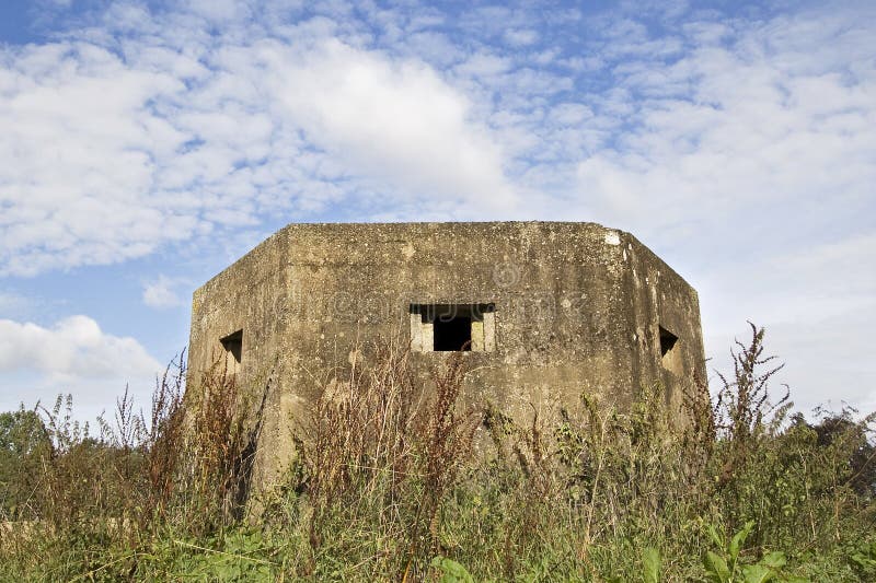 Old Pillbox since the Second World War Stock Photo - Image of ...