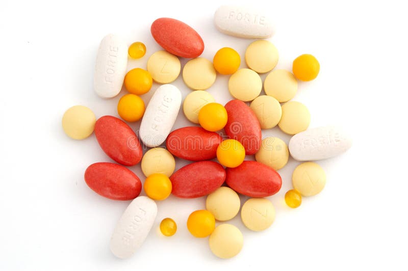 Pillen-Tablets Kapseln Oder Der Medikament Ein, Der Frei Auf ...